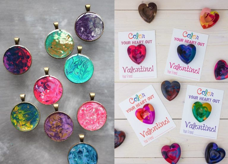 18 Fun-tastic DIY Crafts Using Old Crayons