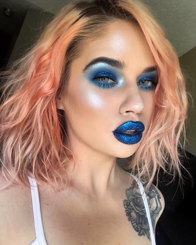 Time To Be Blue-Tiful! 15 Blue Lips Makeup Combos