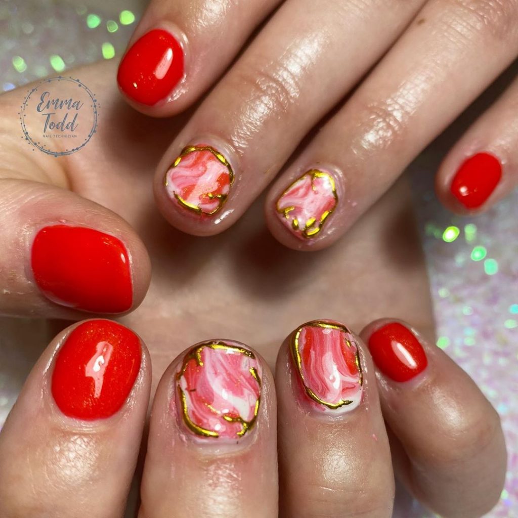 21 Mesmerizing Marble Nail Design For All Nail Shapes