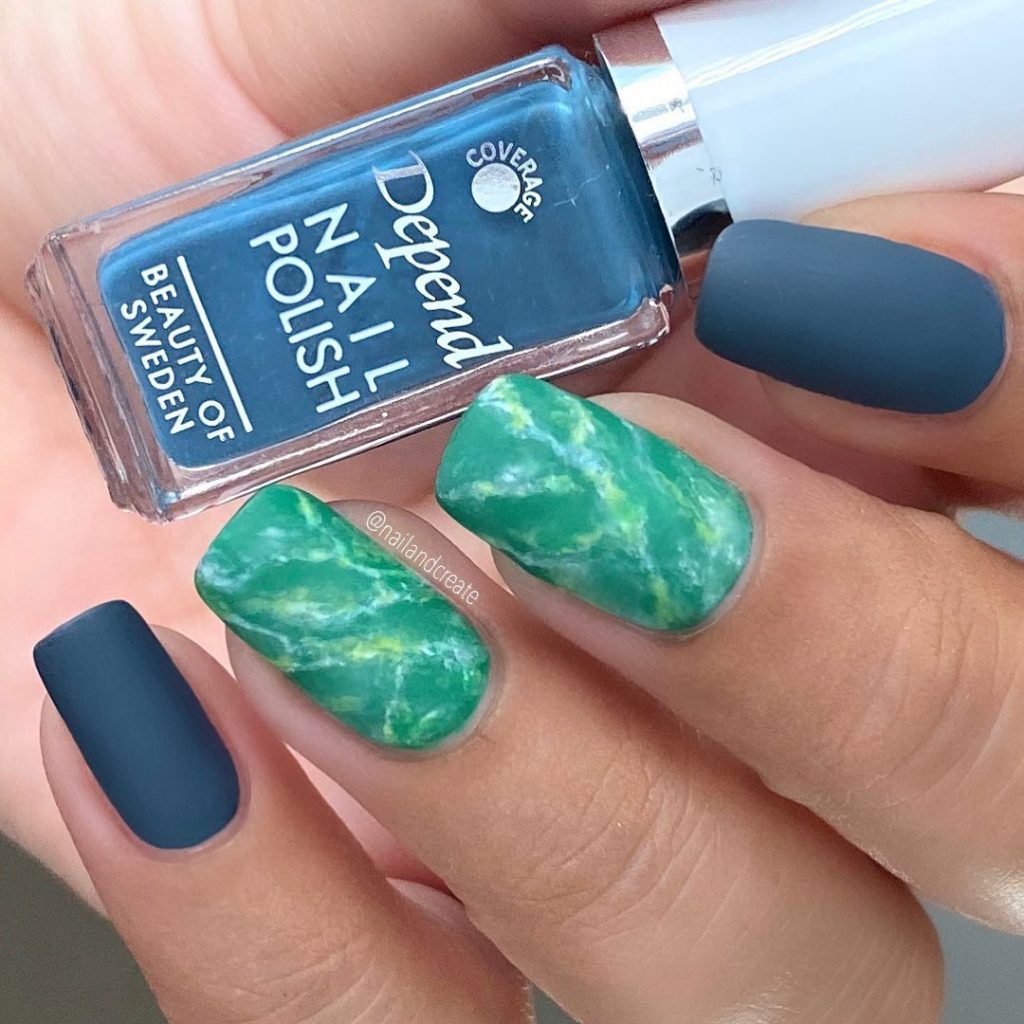 21 Mesmerizing Marble Nail Design For All Nail Shapes