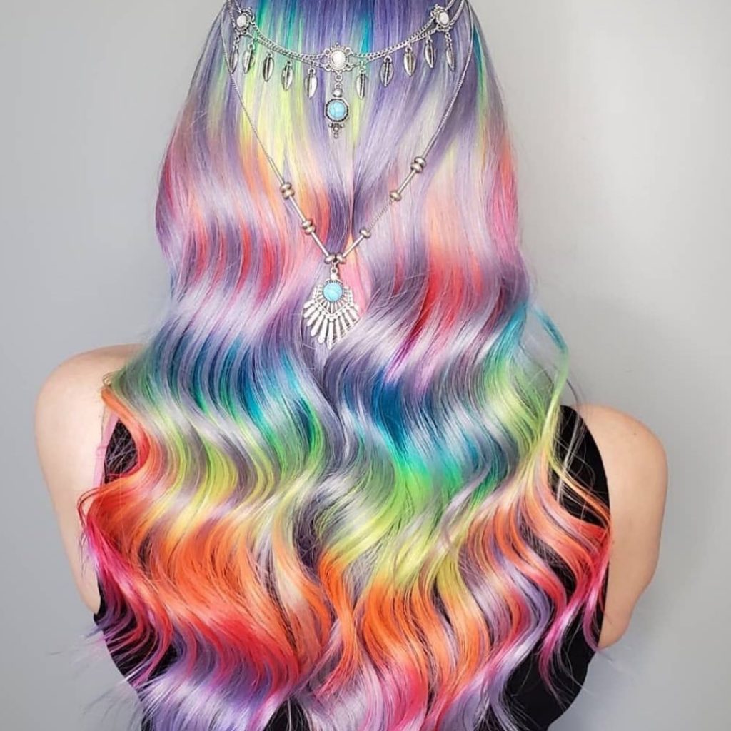 16 Mesmerizing Rainbow Hairstyles To Brighten The Day