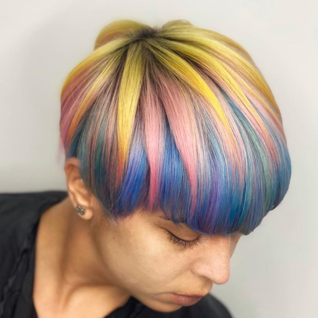 16 Mesmerizing Rainbow Hairstyles To Brighten The Day