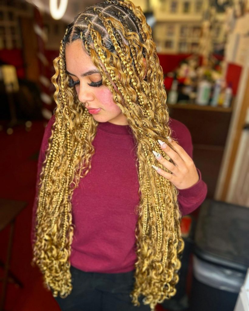Blonde Boho Braids for Black Women: Embrace Your Inner Goddess with ...