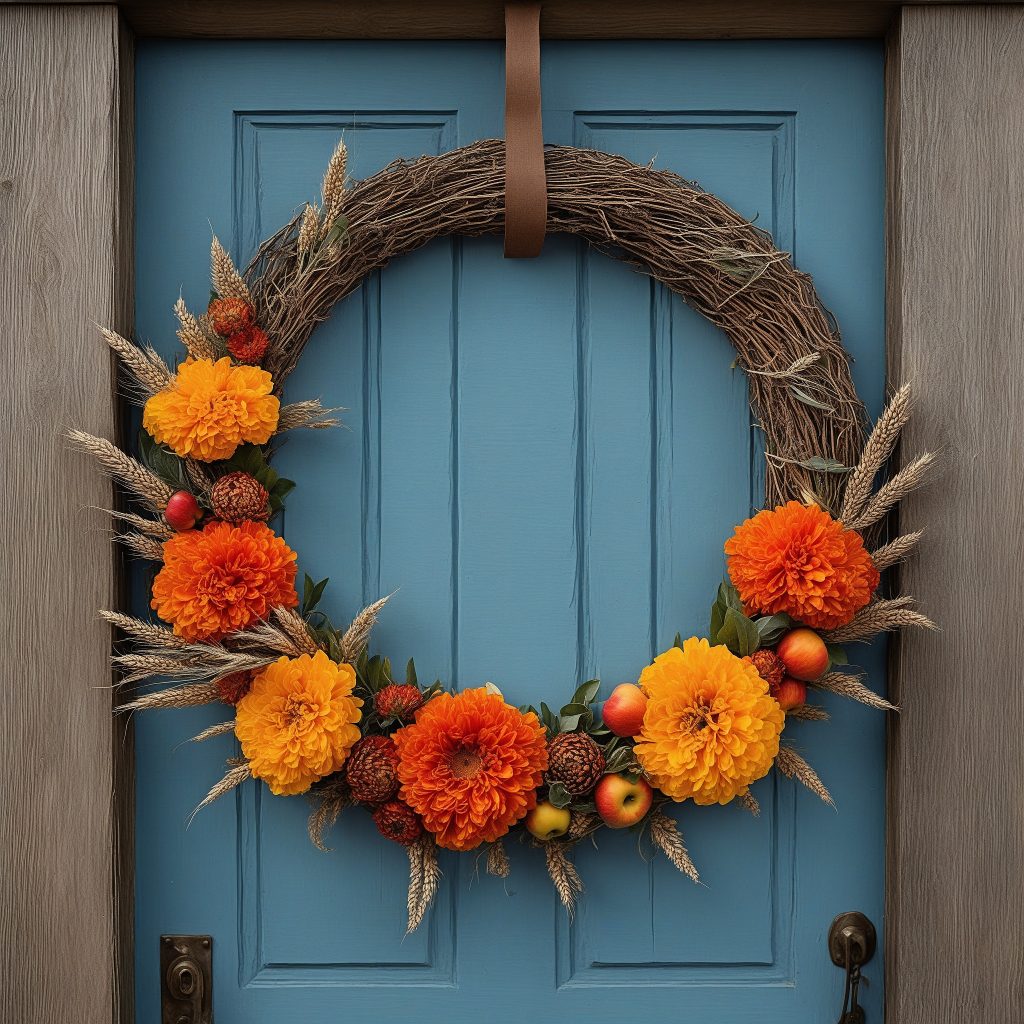 Fall Wreath For Your Front Door: Easy DIY Autumn Welcome