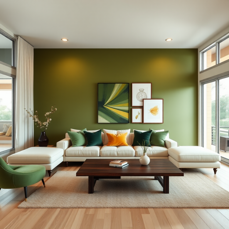 Deep Green Accent Wall Design Ideas to Transform Your Space